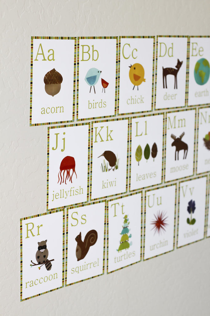 Nature Alphabet Wall Cards for Kids – Children Inspire Design
