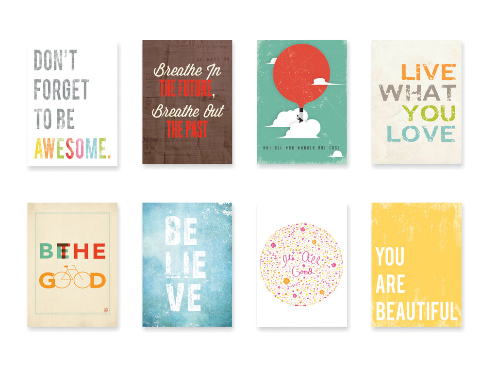 Inspire Mini Collection 5 x 7 Wall Cards Set of 8 – Children Inspire Design