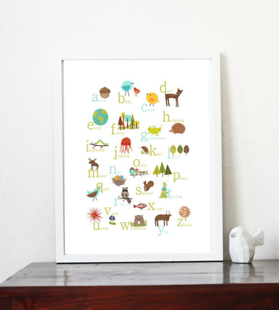 Canvas or Print, Our Earth Collection Children's Wall Art Set of 3 ...