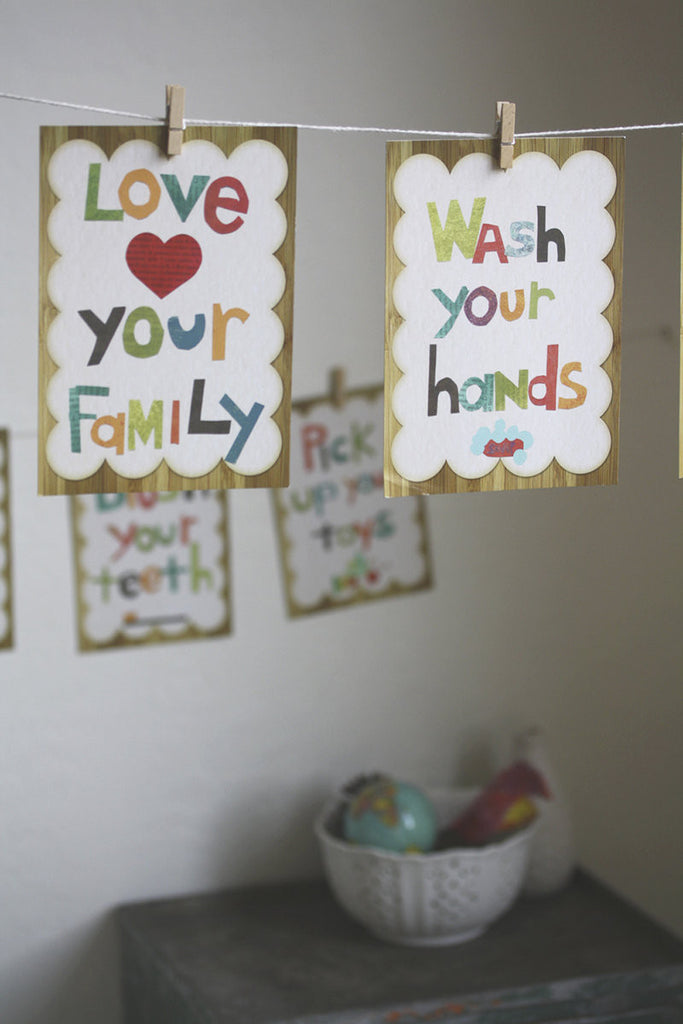 Good Manners Children's Wall Cards, Kid's Wall Art – Children Inspire ...