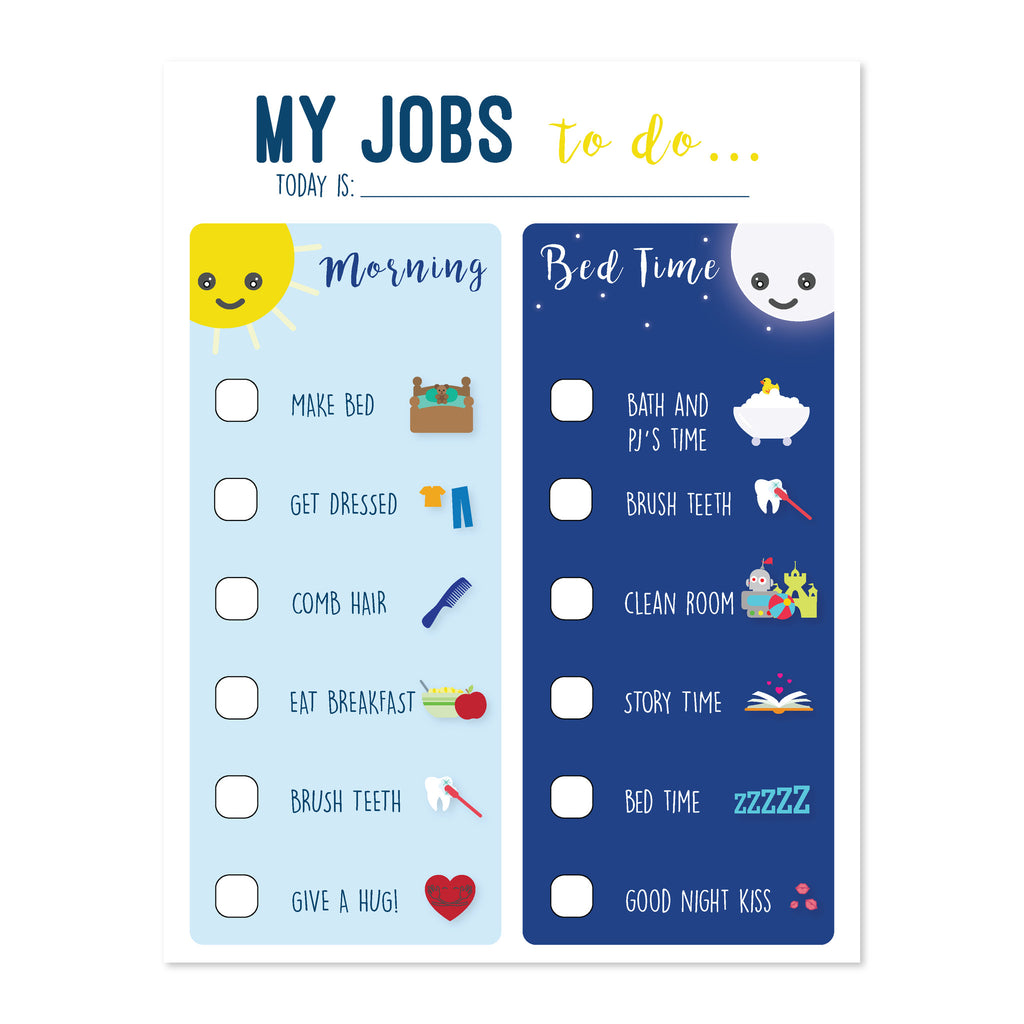 Routine Chart, My Jobs To Do – Children Inspire Design