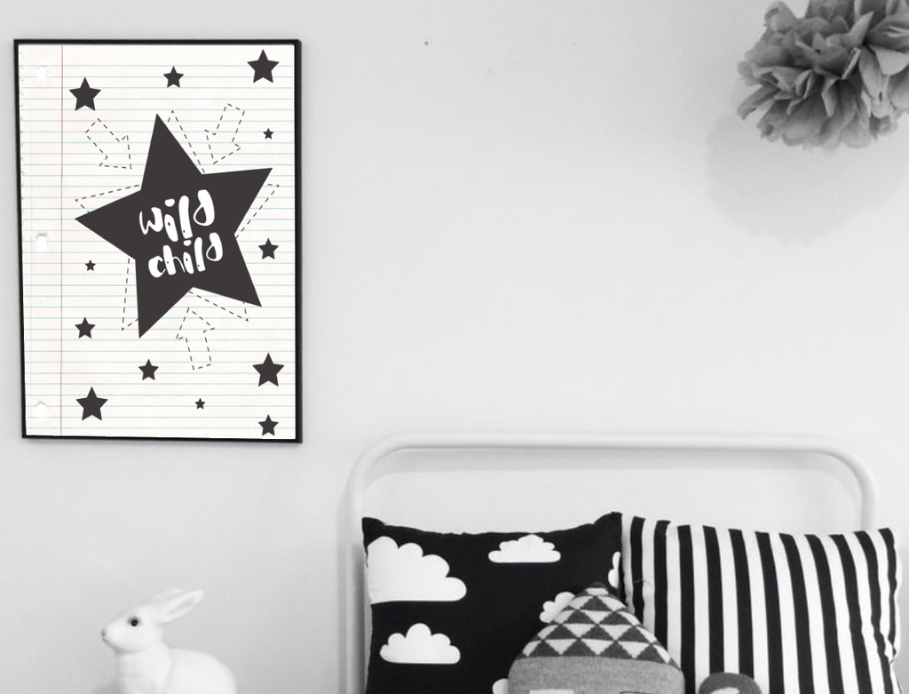 Print or Canvas, Wild Child Notepad – Children Inspire Design