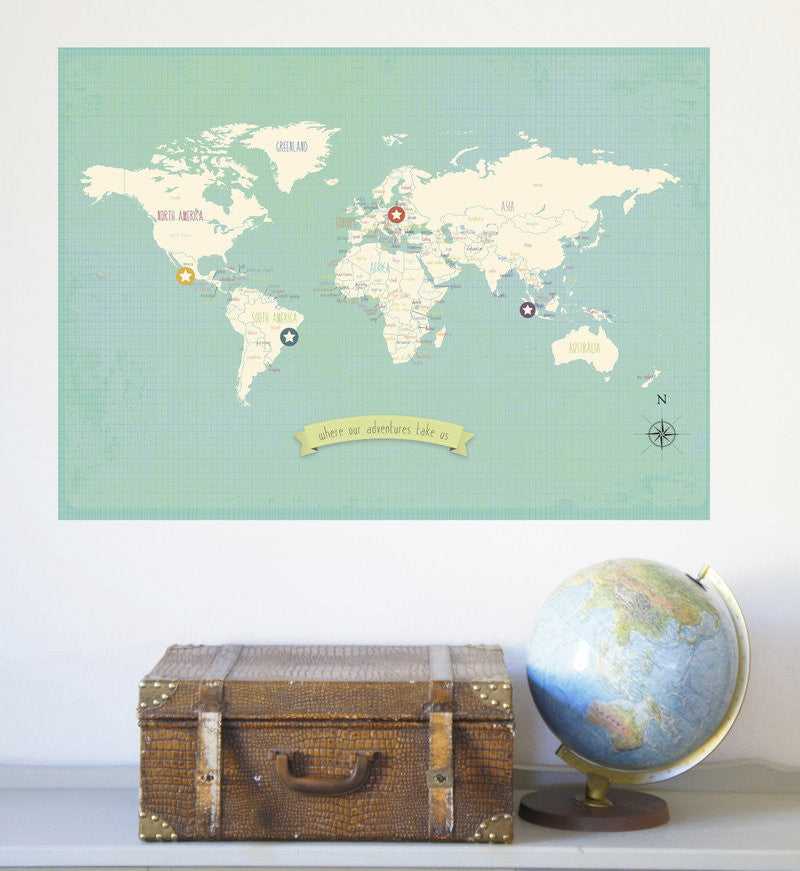 My Travels Children's World Wall Map – Children Inspire Design