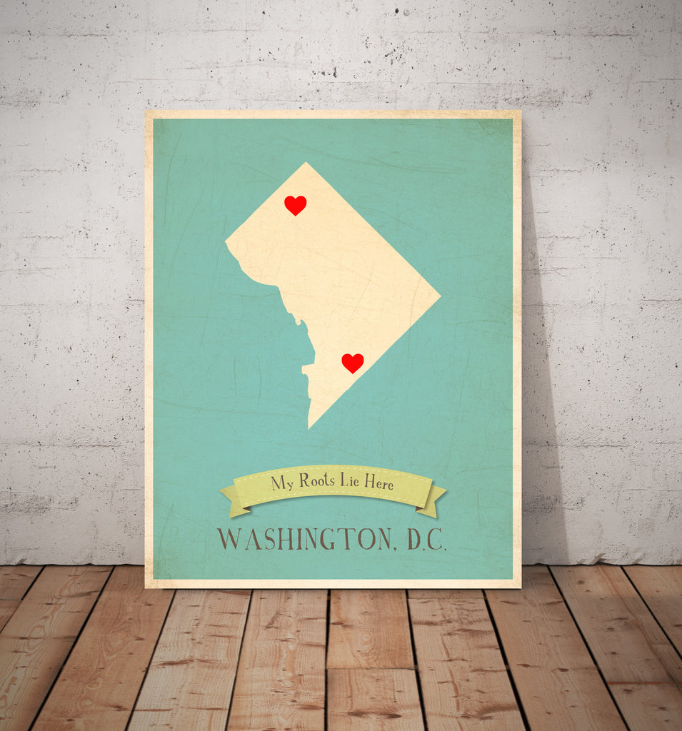 My Roots Personalized State Maps Prints, Educational, Playroom Decor ...