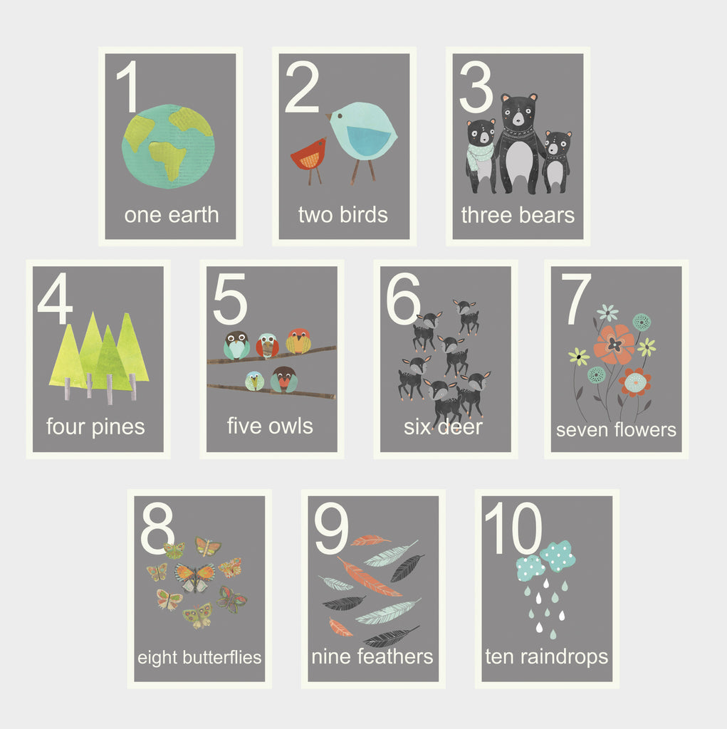 Our World Children's Counting Wall Cards – Children Inspire Design